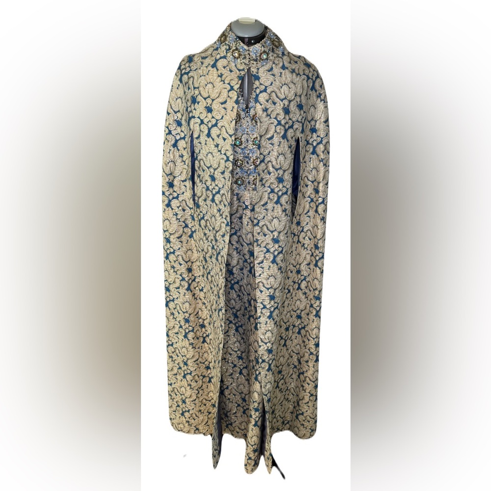 Vintage Custom Couture Gown With Matching Cape - Gem